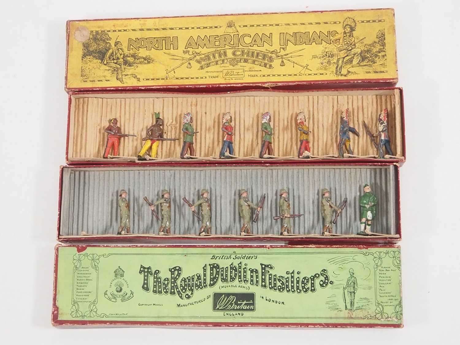 Lot 81 - A pair of BRITAINS diecast soldier sets