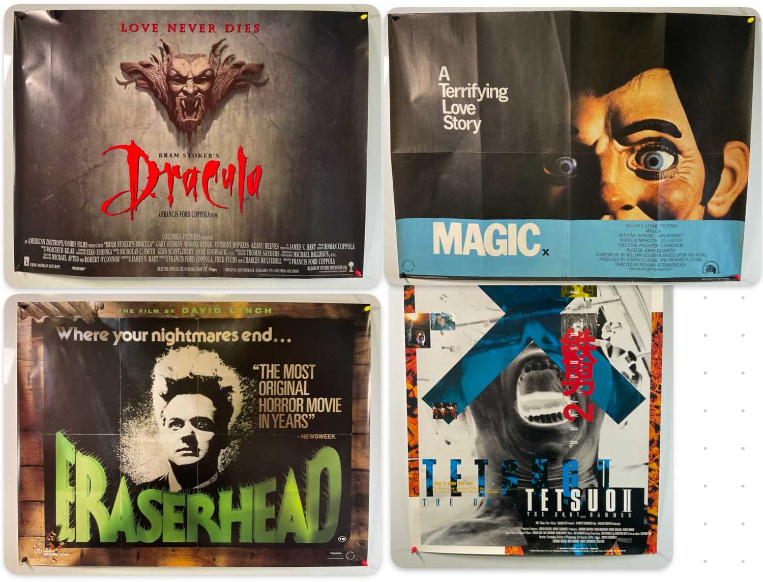 Lot 362 - A small group of horror film posters