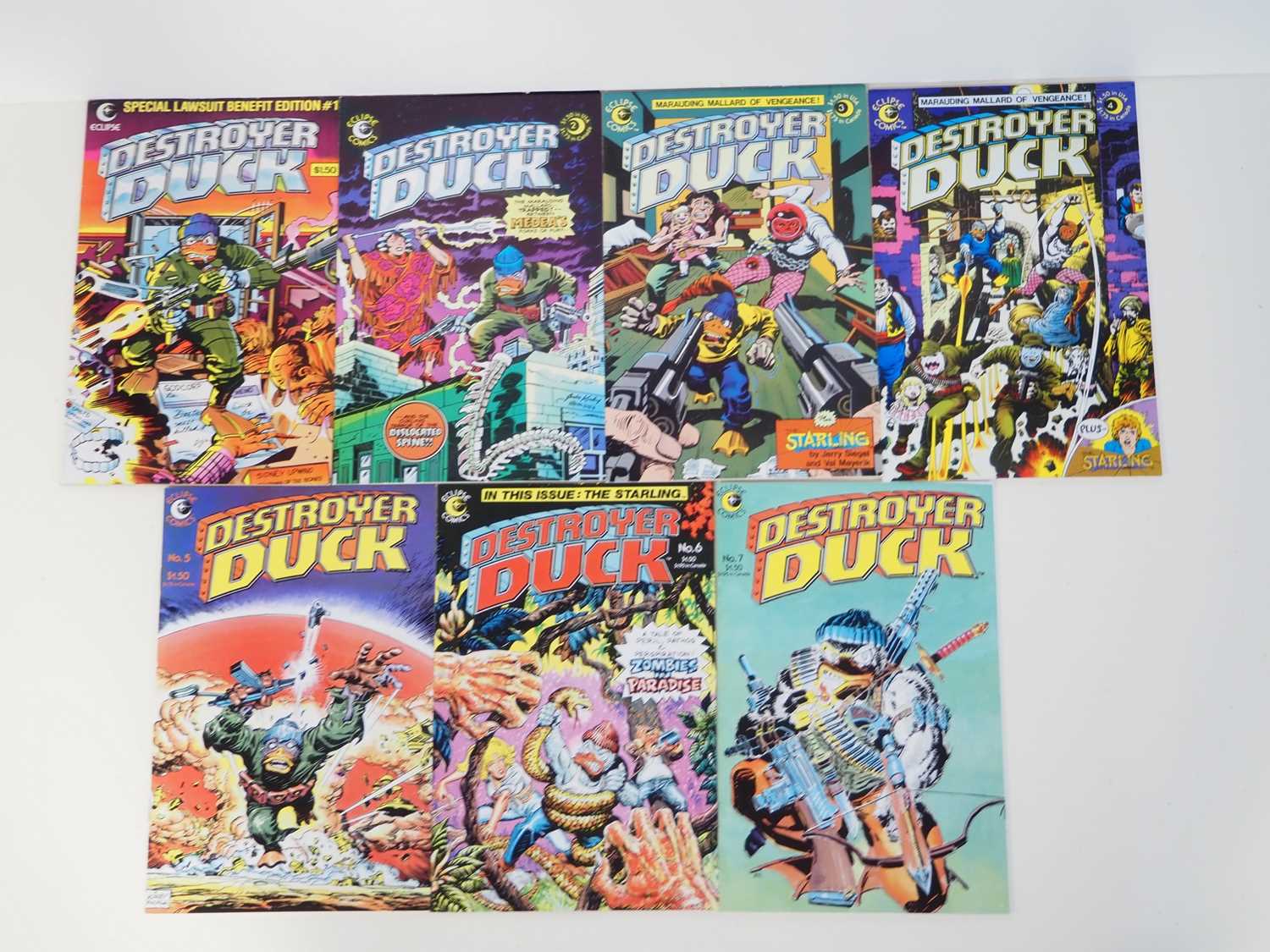 Lot 259 - DESTROYER DUCK #1 to 7 (7 in Lot)