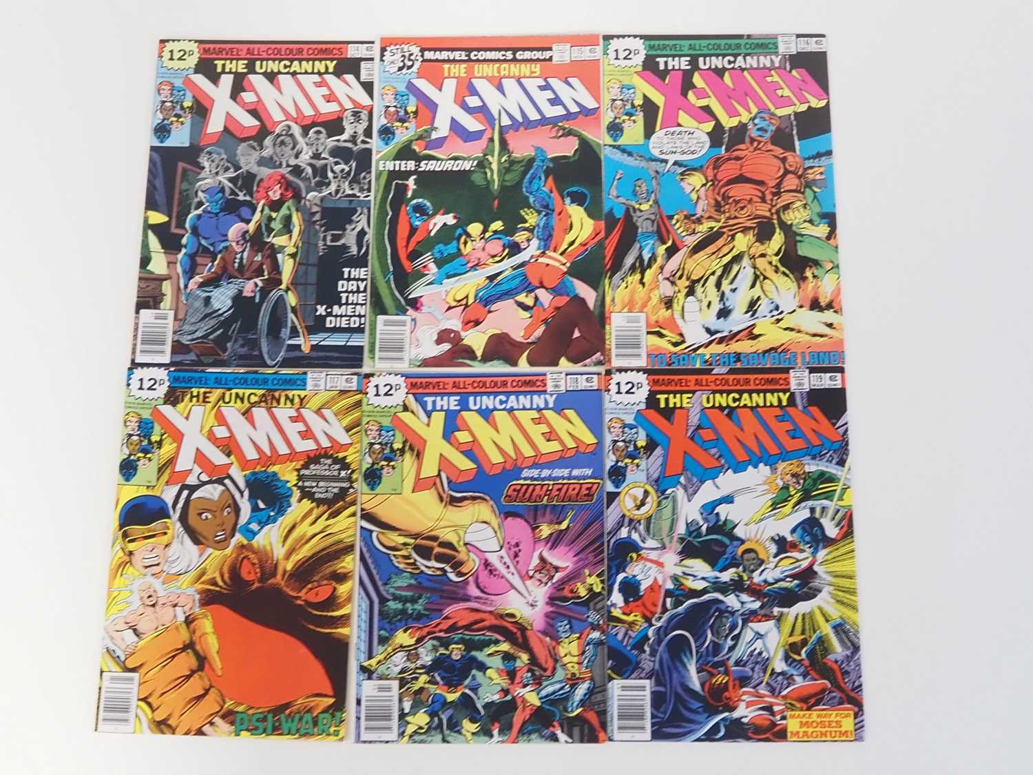 Lot 274 - UNCANNY X-MEN #114, 115, 116, 117, 118, 119