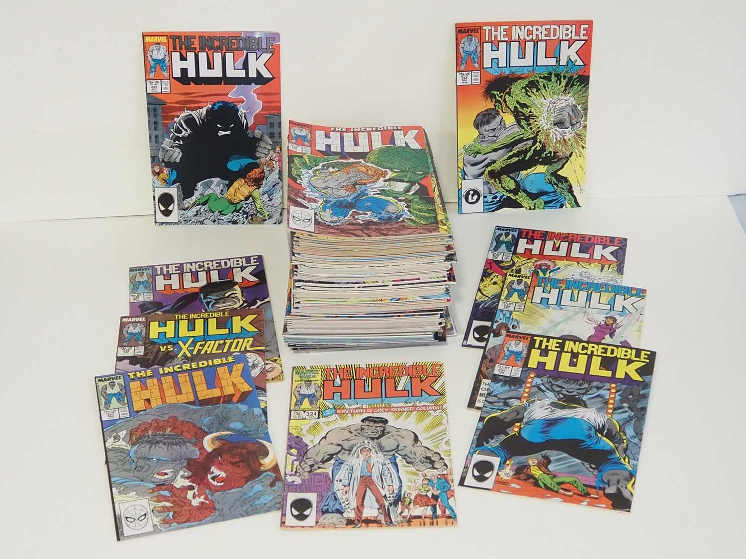 Lot 290 - INCREDIBLE HULK #324, 333-339, 341-346, 351,