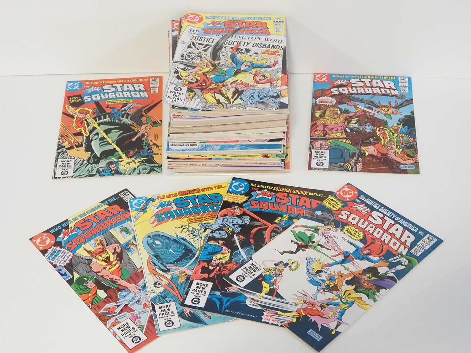 Lot 352 - ALL STAR SQUADRON #1 to 67 + ANNUALS #1-3