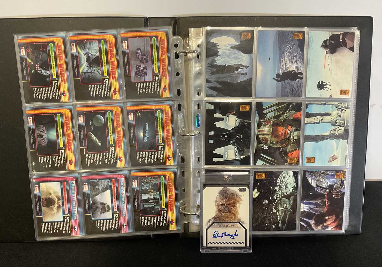 Lot 381 - A folder of STAR WARS Merlin trading cards
