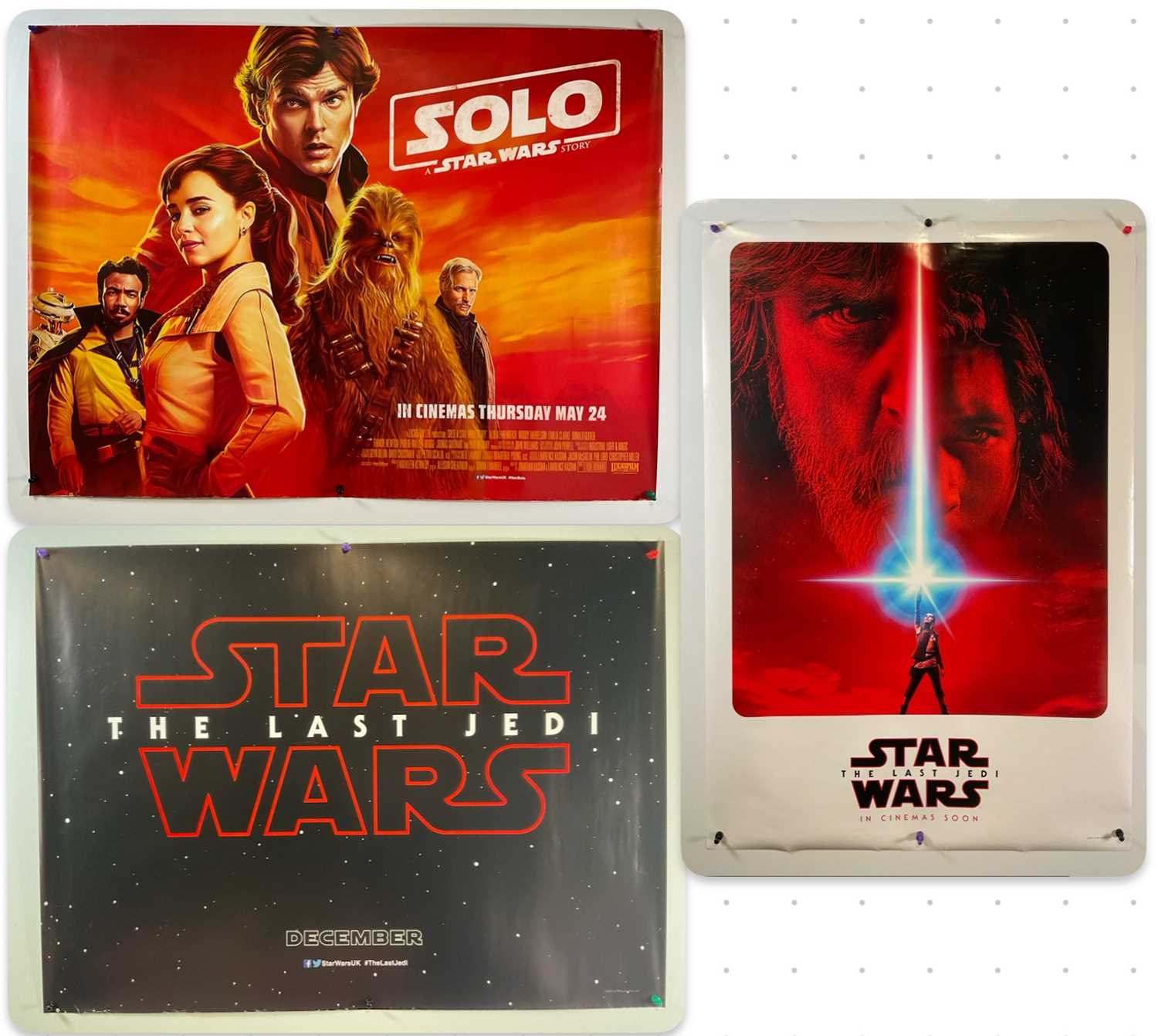 Lot 213 - A trio of STAR WARS posters comprising STAR