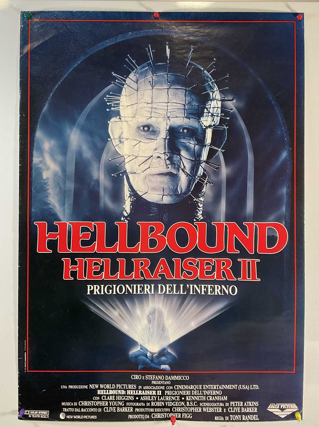 Lot 237 - HELLBOUND: HELLRAISER II (1988) Italian one