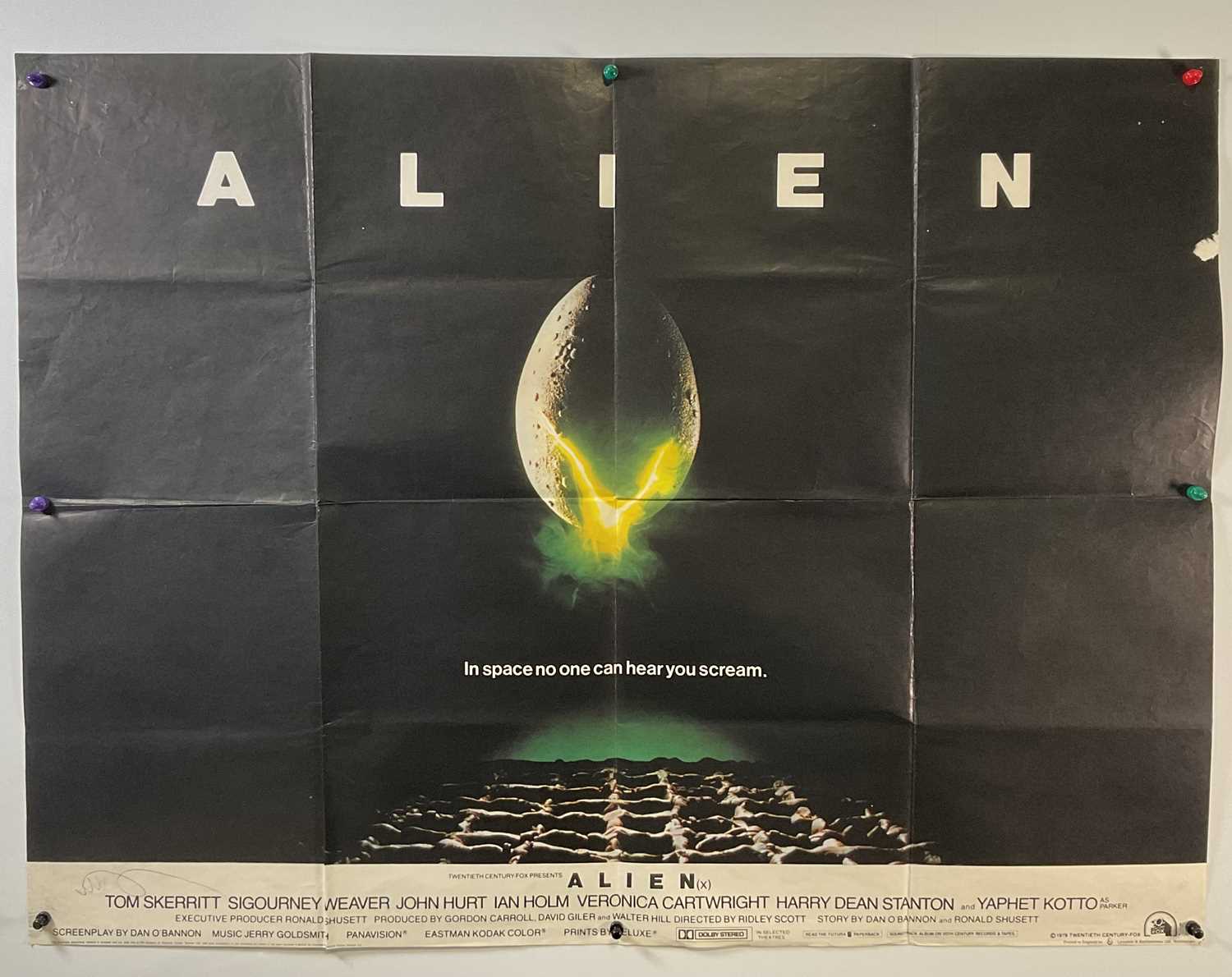 Lot 235 - ALIEN (1979) UK Quad film poster,