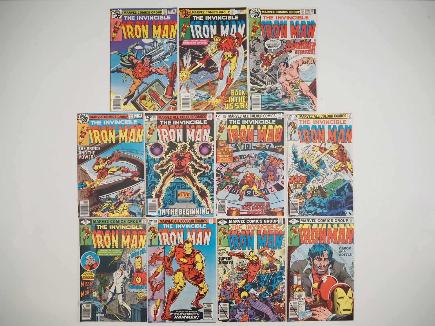 Lot 76 - IRON MAN #118 to 128 (11 in Lot) - (1979