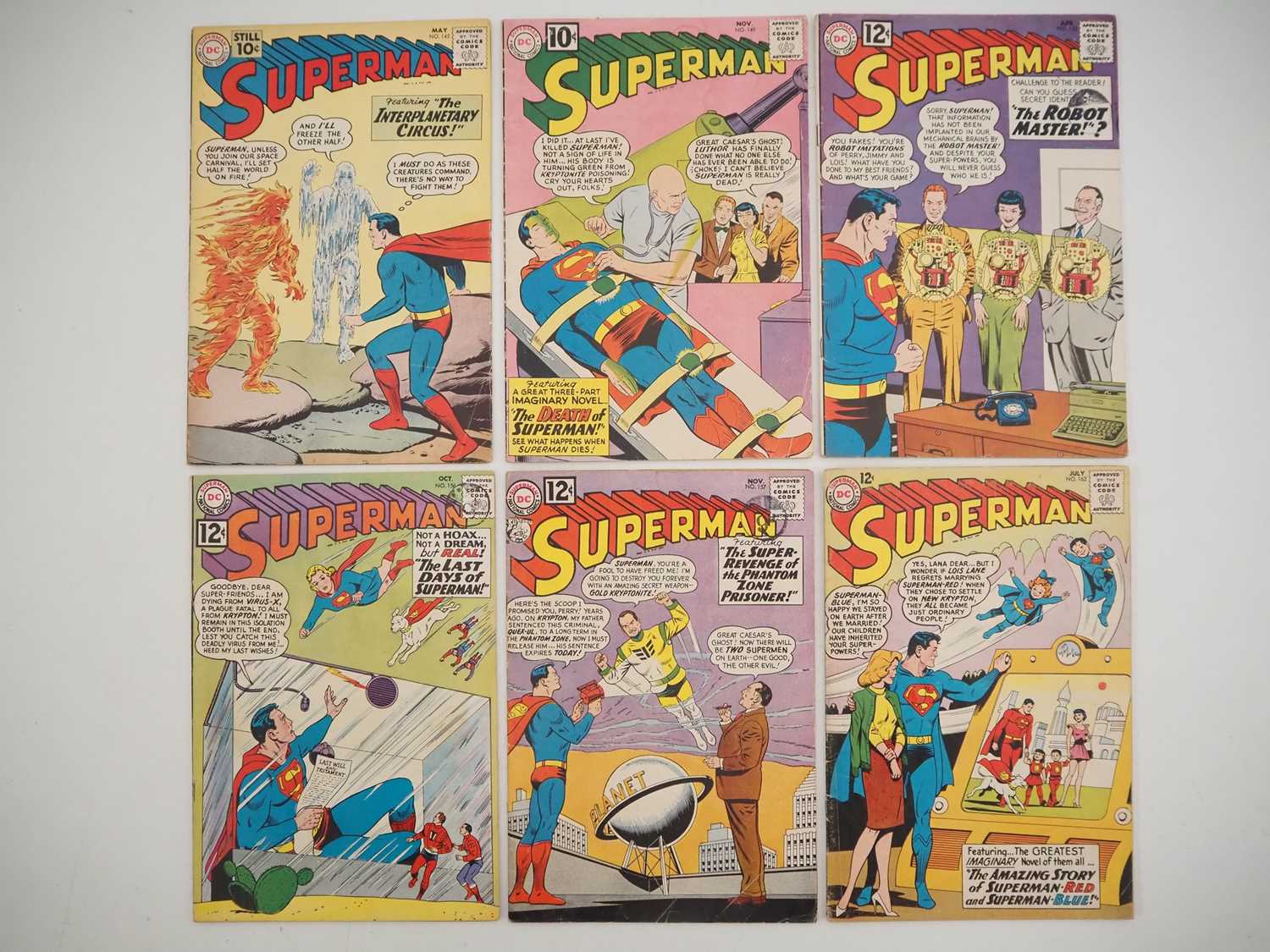 Lot 169 - SUPERMAN #145, 149, 152, 156, 157, 162 (6 in