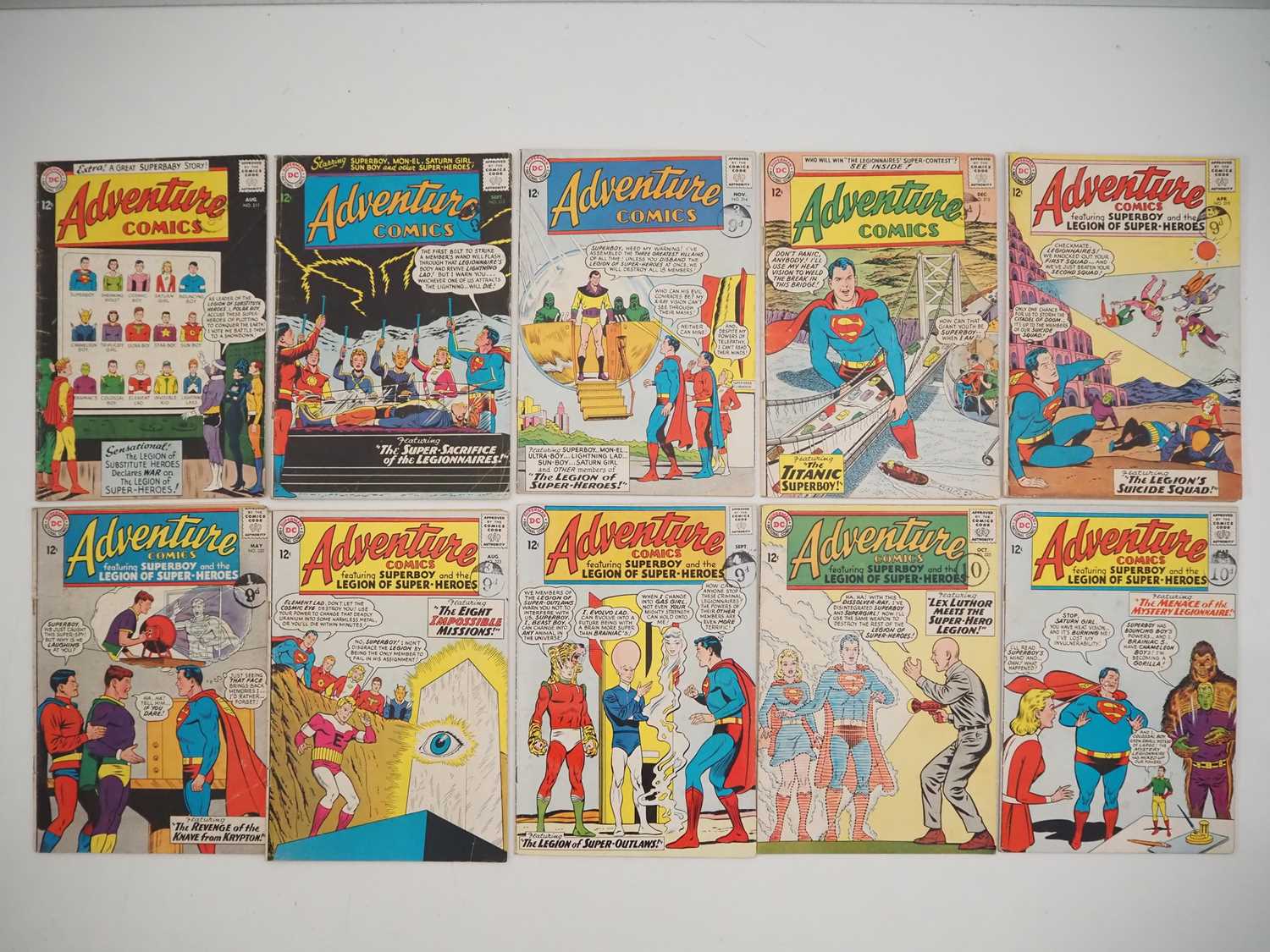 Lot 176 - ADVENTURE COMICS #311, 312, 314, 315, 319,