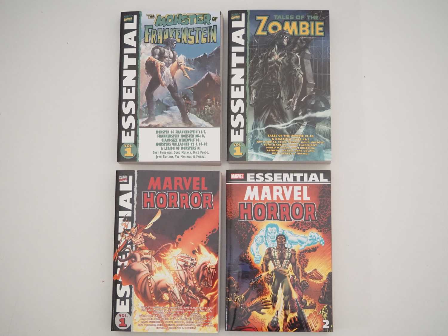 Lot 233 - MARVEL ESSENTIAL HORROR LOT (4 in Lot)