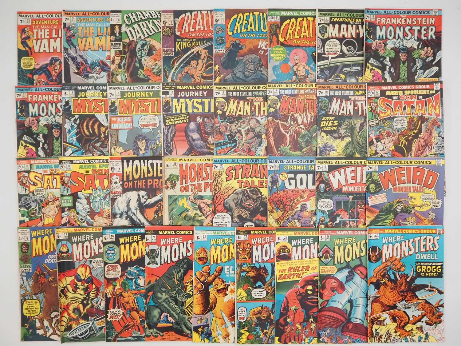 Lot 234 - MARVEL HORROR LOT (33 in Lot) - Includes
