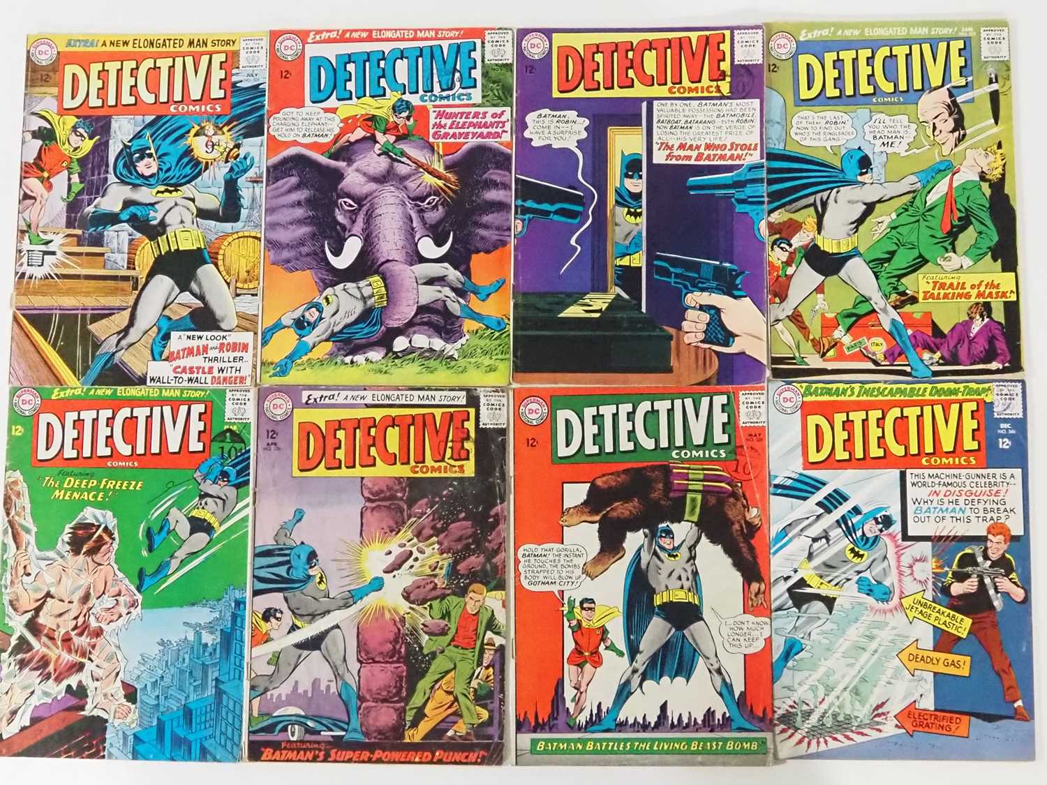 Lot 402 - DETECTIVE COMICS #329, 333, 334, 335, 337,
