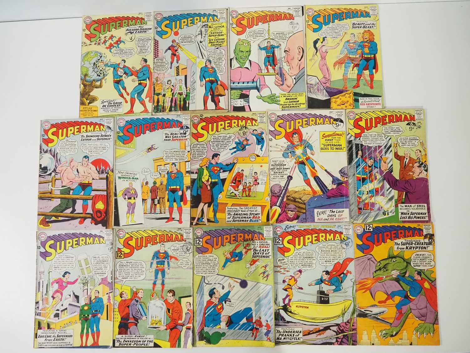 Lot 420 - SUPERMAN #151, 154, 156, 158, 159, 160, 161,