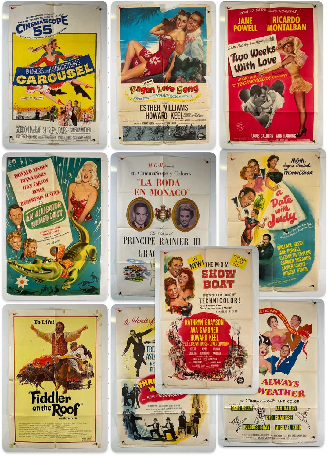 Lot 280 - A group of musical film posters comprising