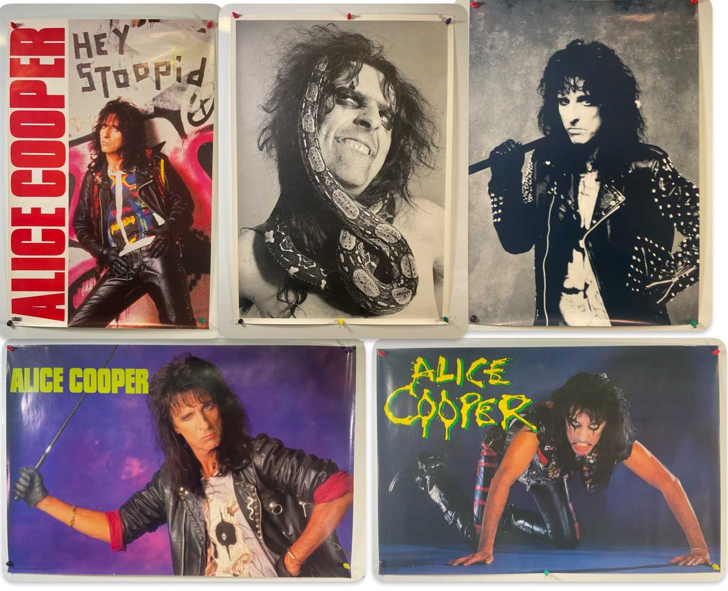 Lot 307 - A collection of ALICE COOPER commercial and