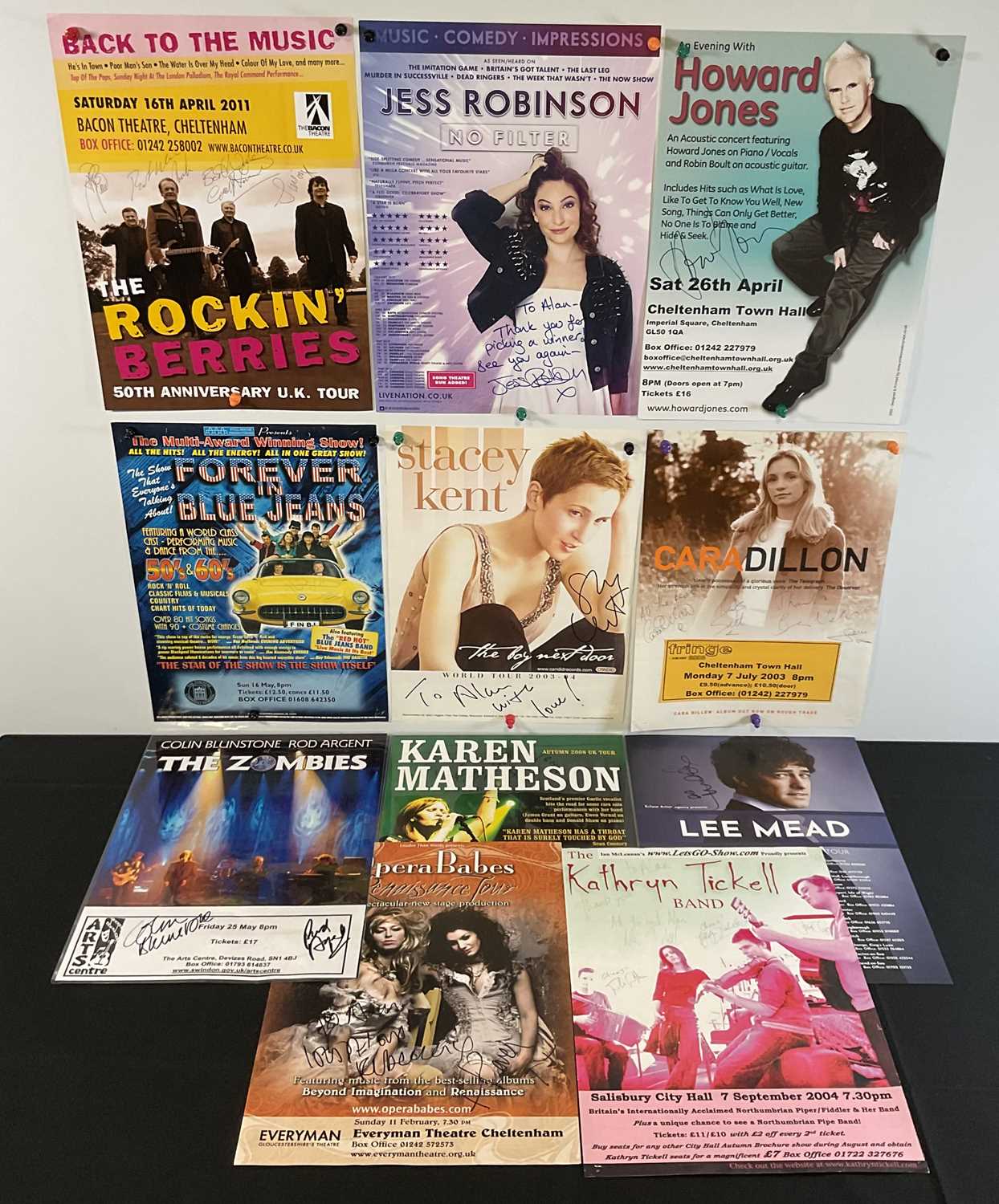 Lot 490 - A group of signed theatre posters including