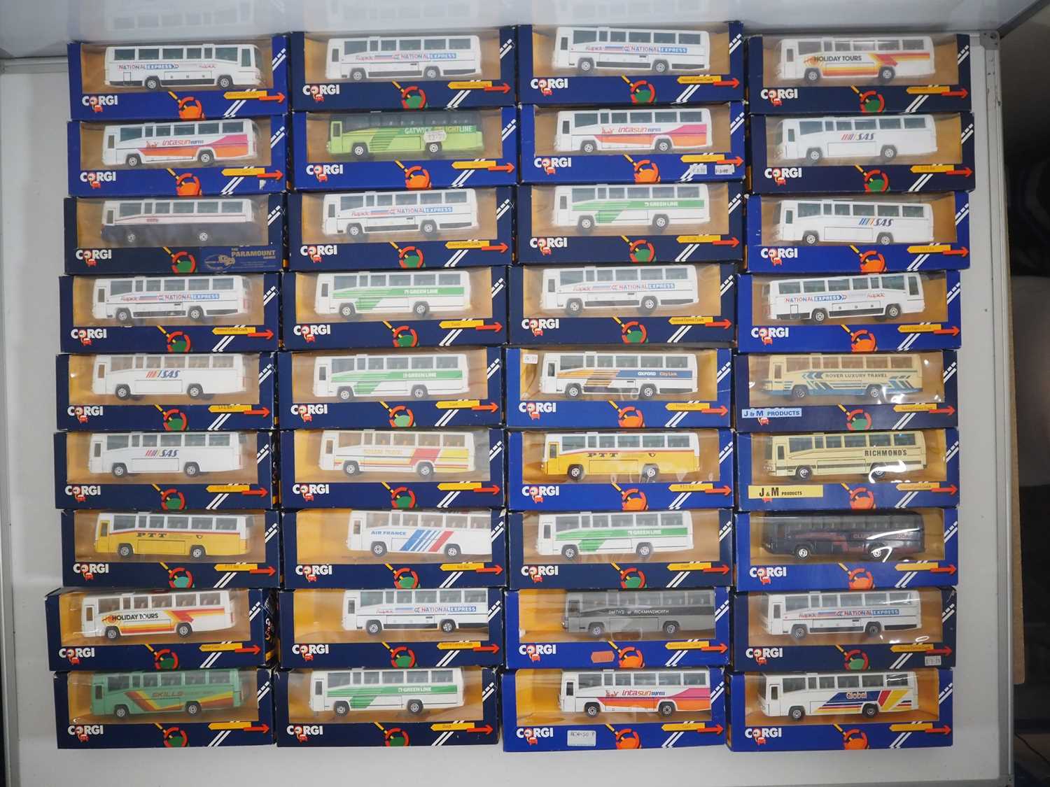 Lot 187 - A group of CORGI buses with various liveries,