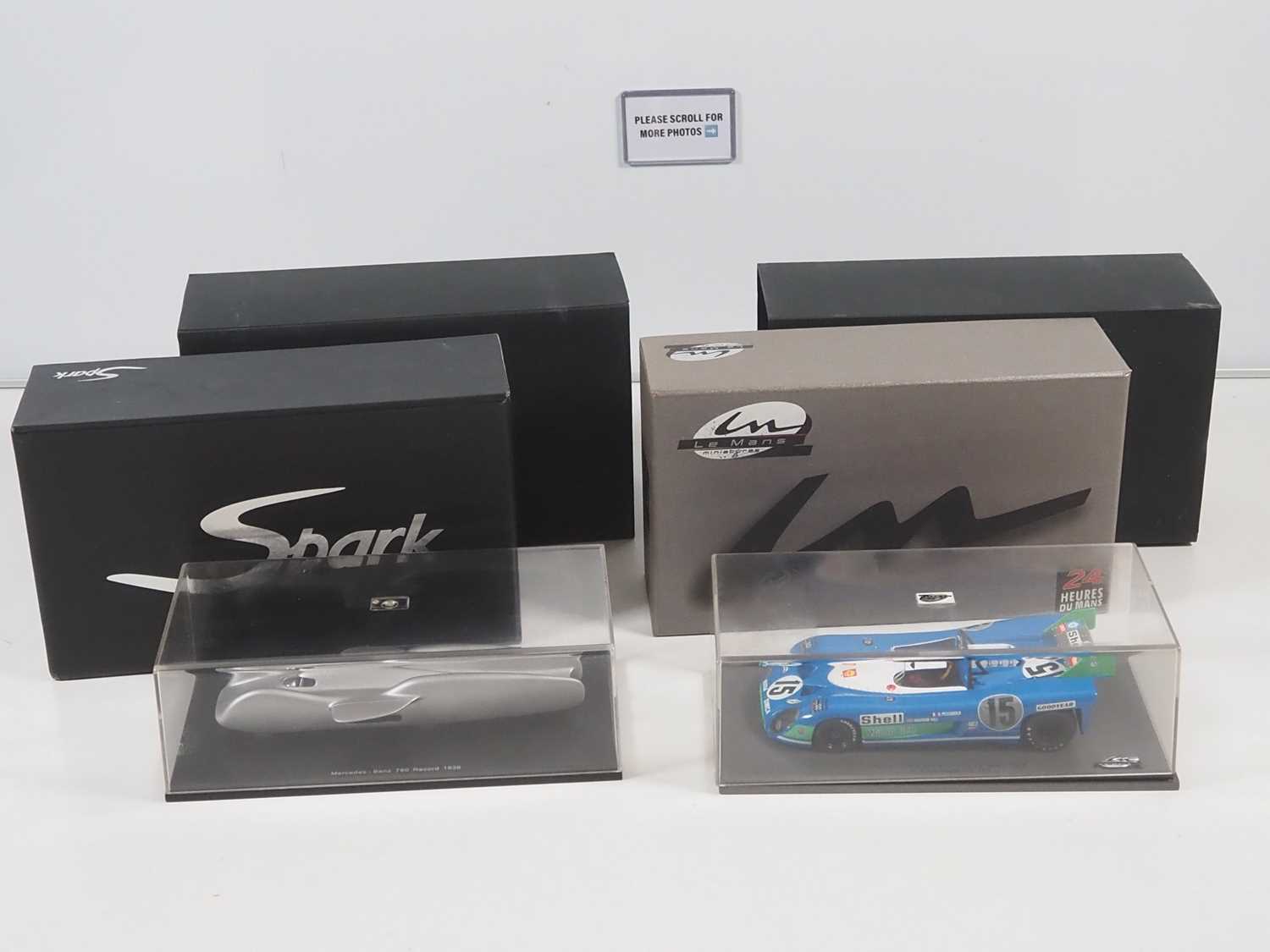 Lot 295 - A pair of SPARK 1:24 scale racing cars