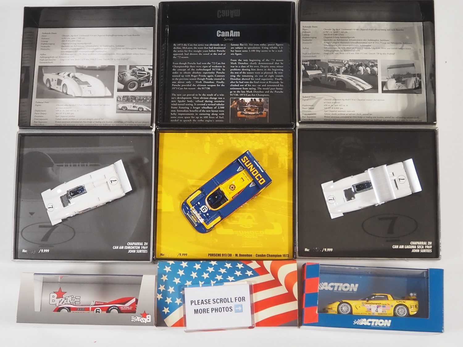 Lot 320 - A group of 1:43 scale Can Am race cars by