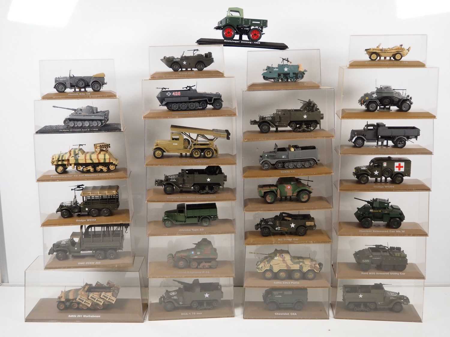 Lot 377 - A group of diecast military vehicles, mostly