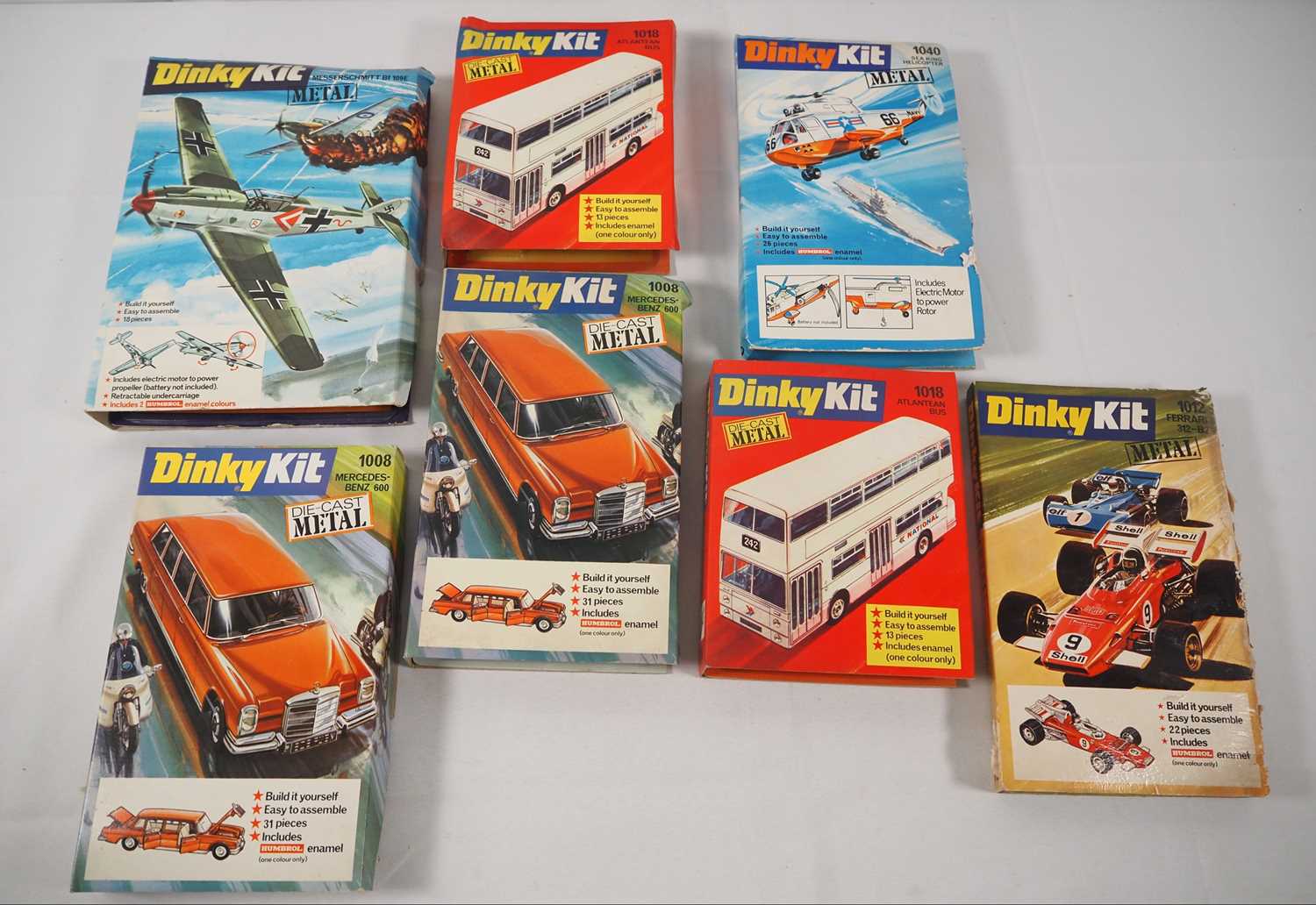 Lot 103 - A group of DINKY metal kits, as new in