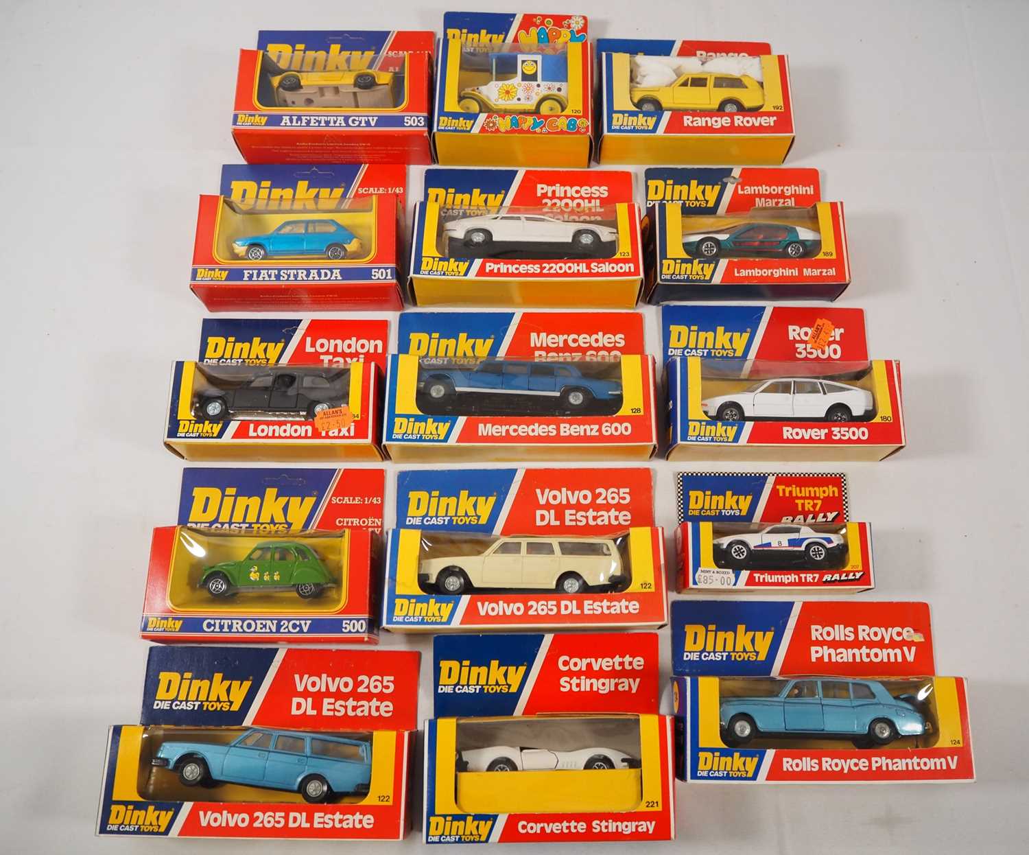 Lot 107 - A group of DINKY 1980's issue diecast cars