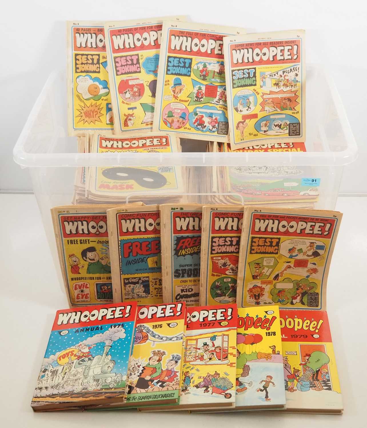 Lot 91 - WHOOPEE COMIC #1 to 306 + HOLIDAY SPECIALS
