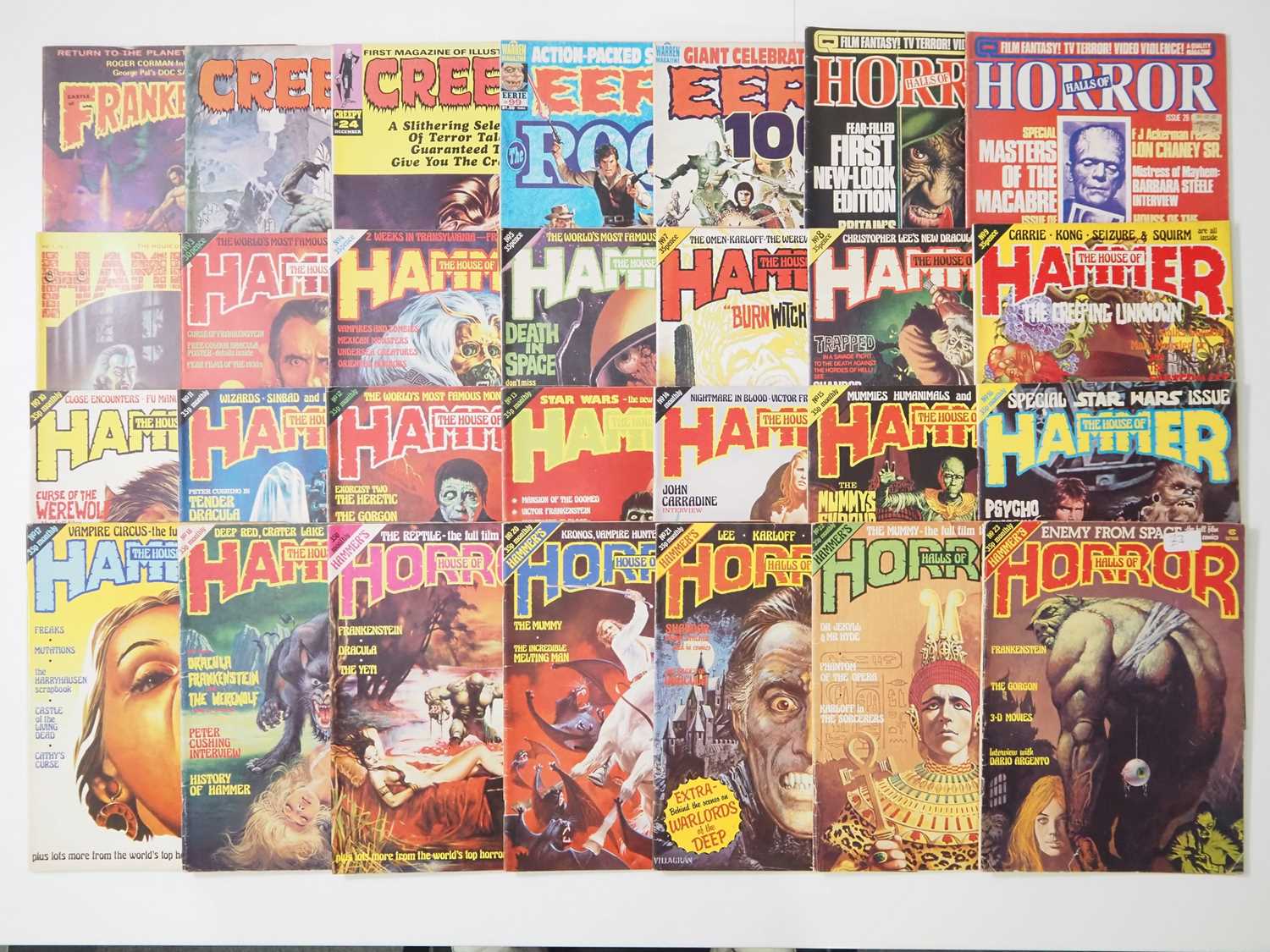 Lot 205 - HORROR MAGAZINE LOT (28 in Lot) - Includes