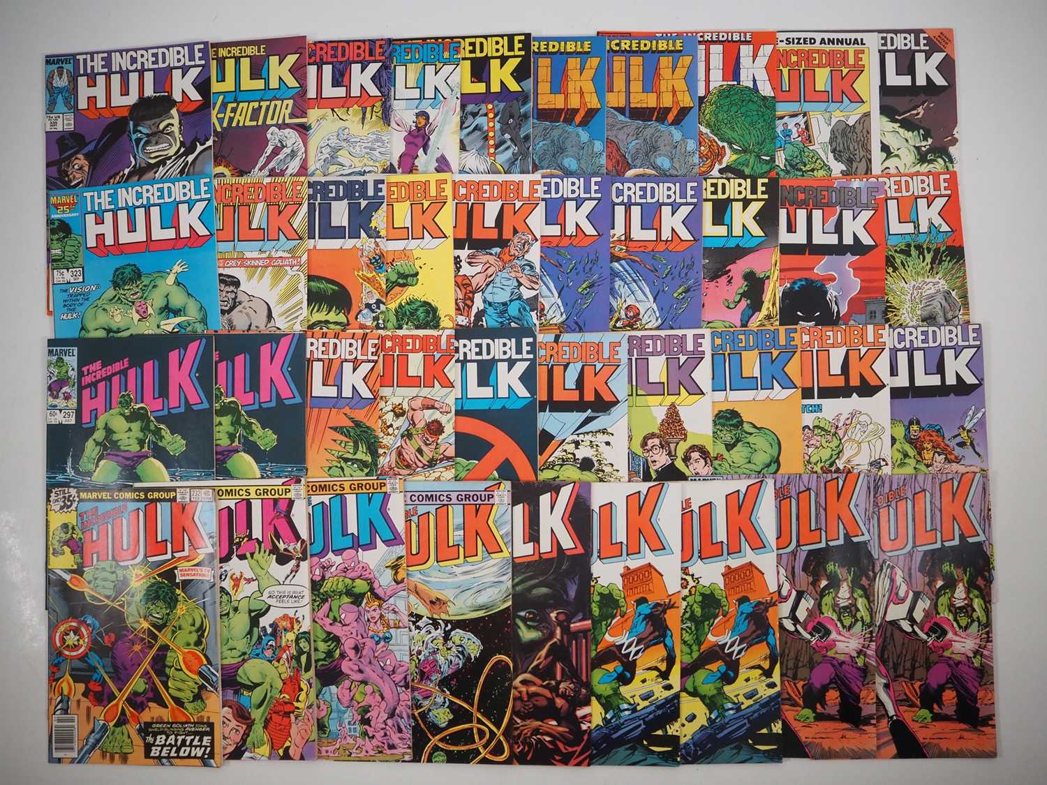 Lot 346 - INCREDIBLE HULK #232, 279-281, 294-297,