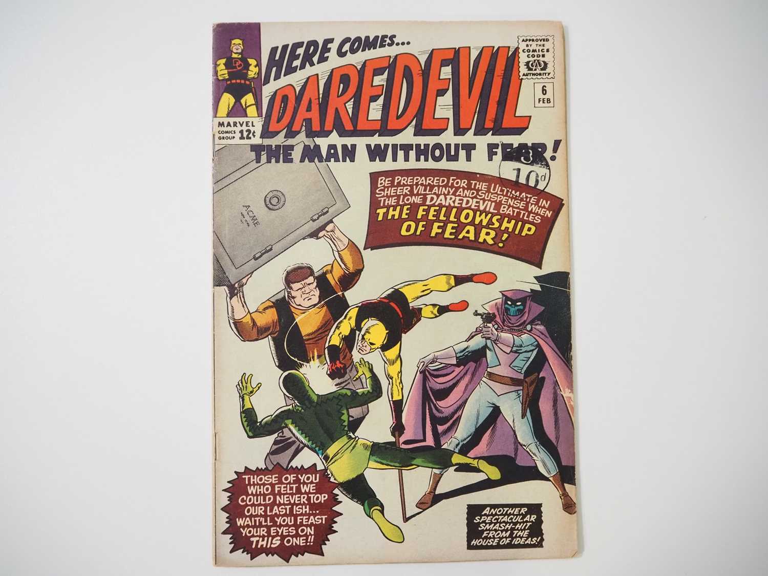 Lot 538 - DAREDEVIL #6 - (1965 - MARVEL) - Origin and