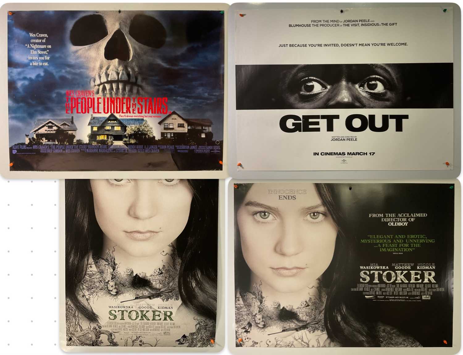 Lot 369 - A trio of Horror UK Quad film posters