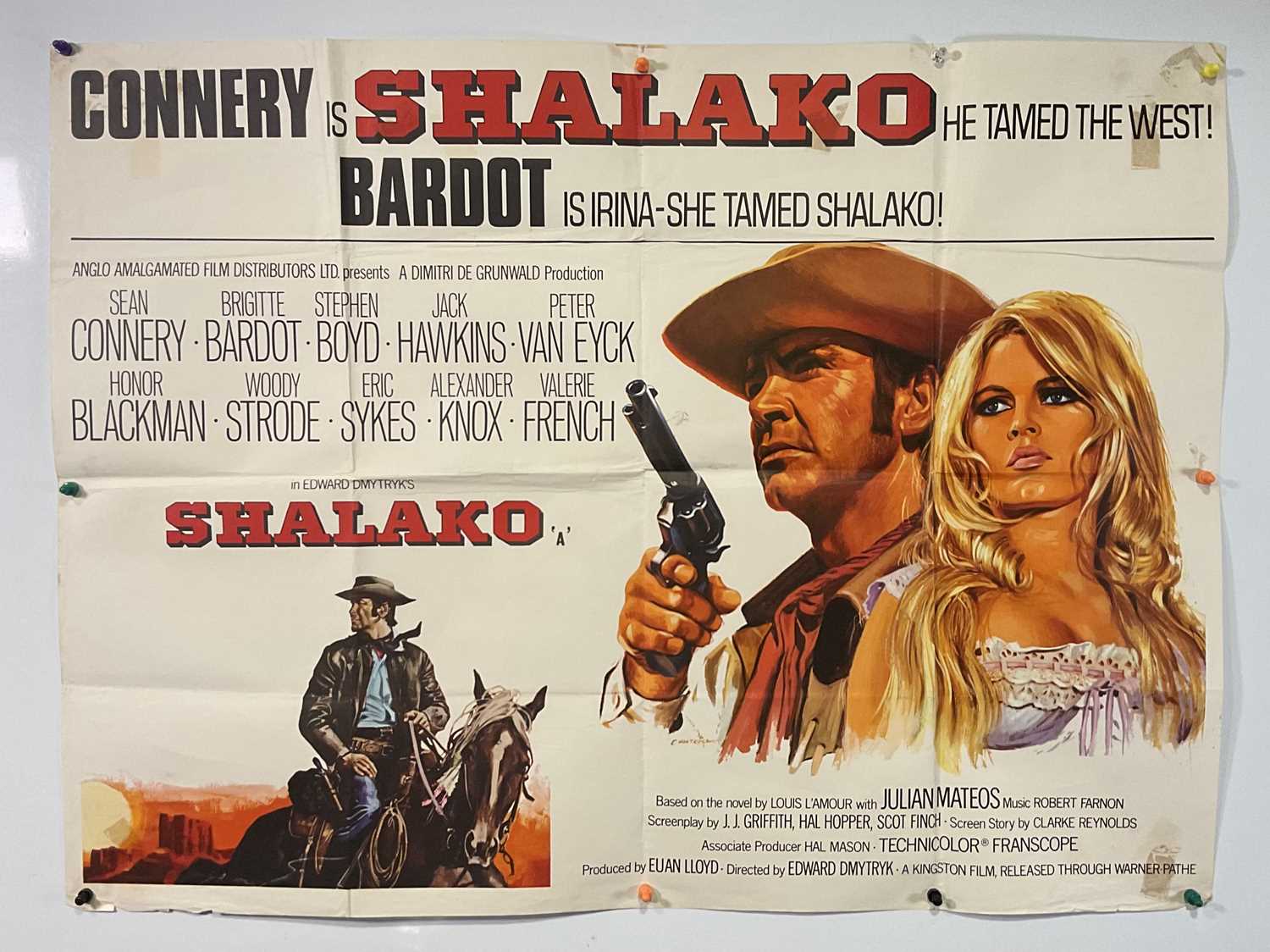 Lot 272 - SHALAKO (1968) UK Quad film poster featuring