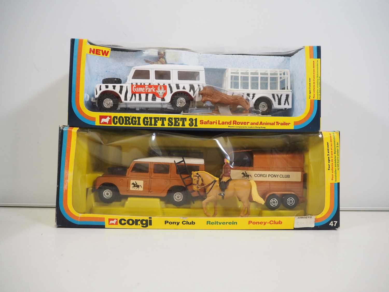 Lot 528 - A pair of CORGI diecast gift sets comprising