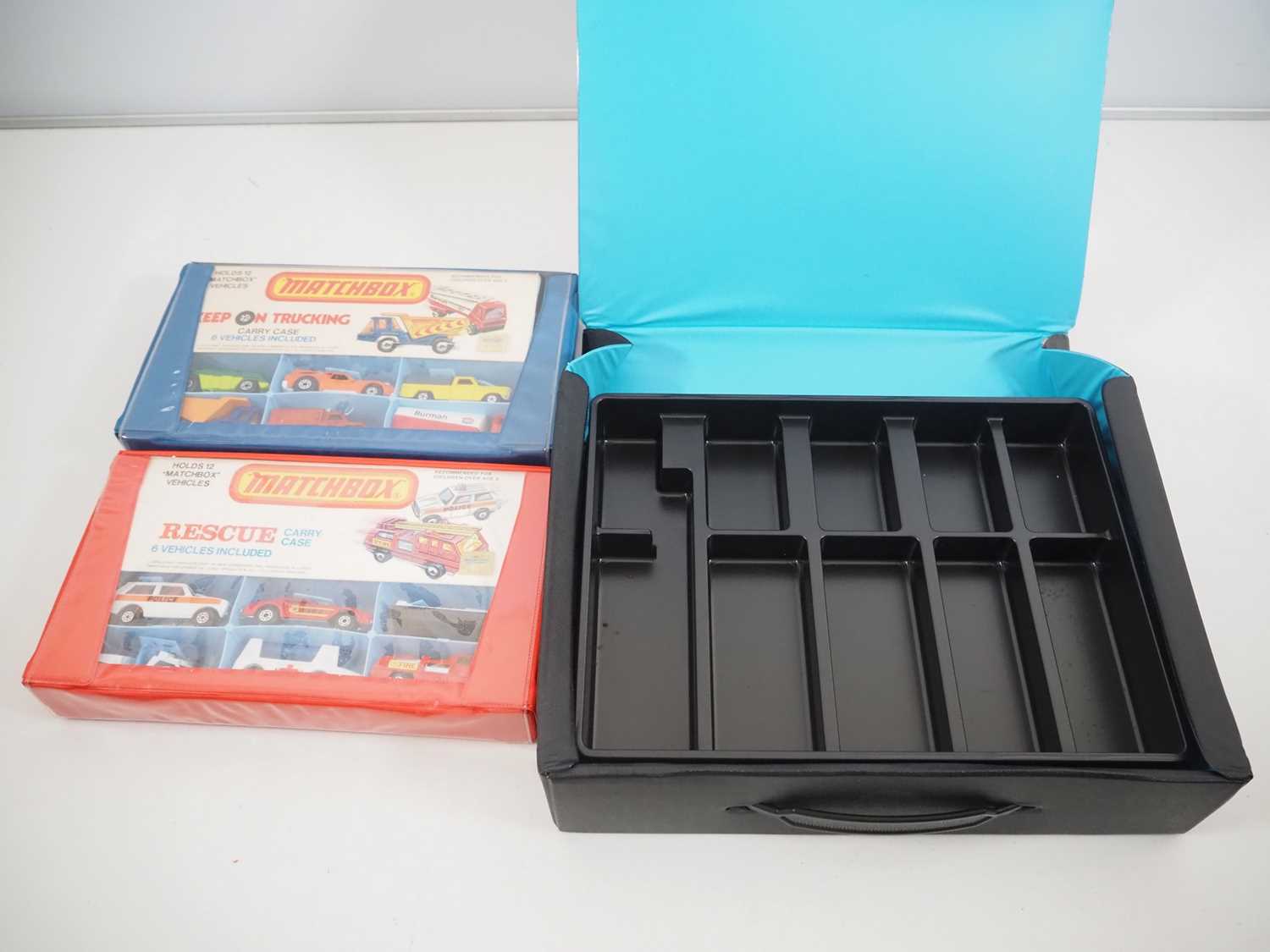Lot 538 - A pair of vintage MATCHBOX car carry cases