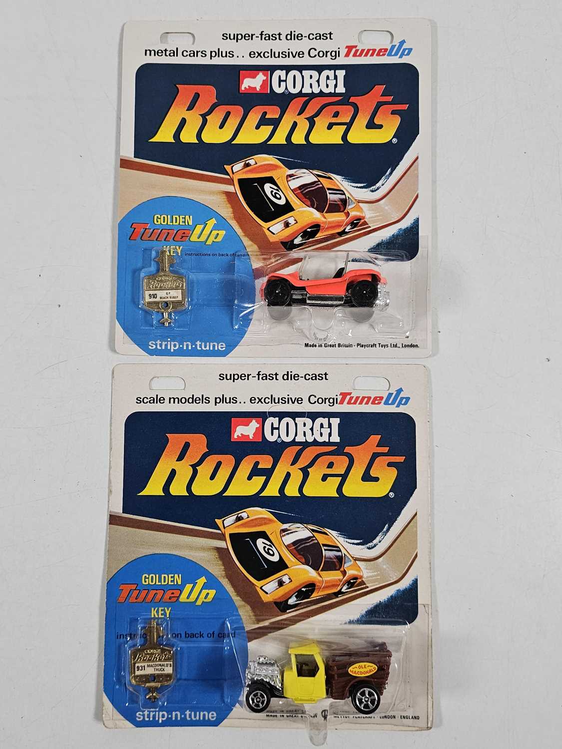 Lot 387 - A pair of CORGI Rockets sealed on original