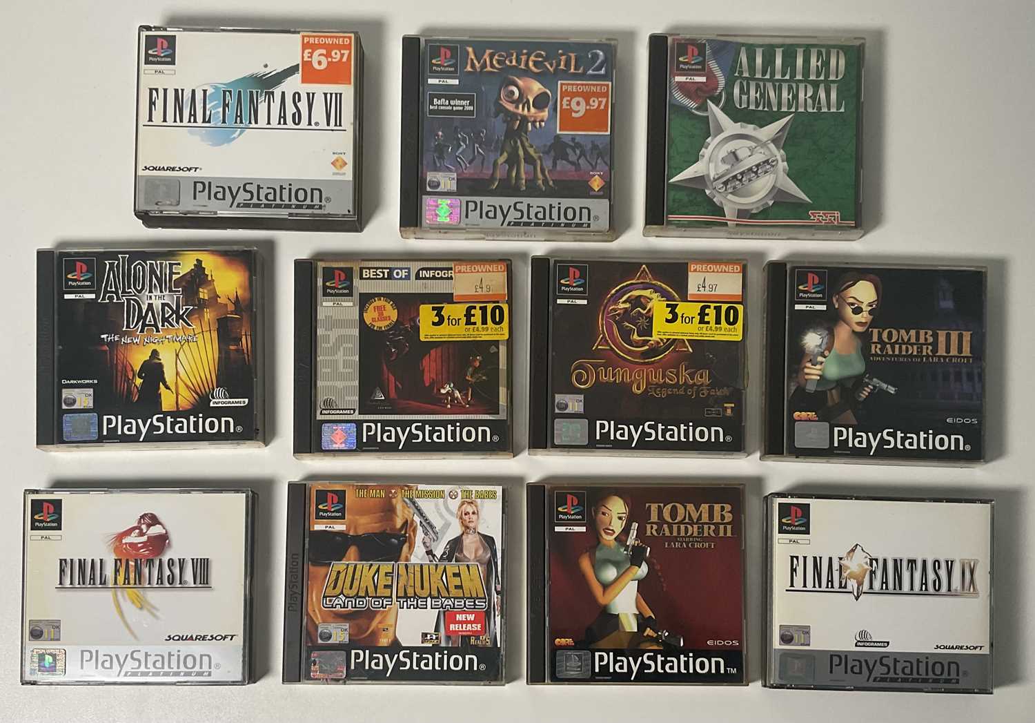 Lot 633 - A group of PlayStation 1 games all complete