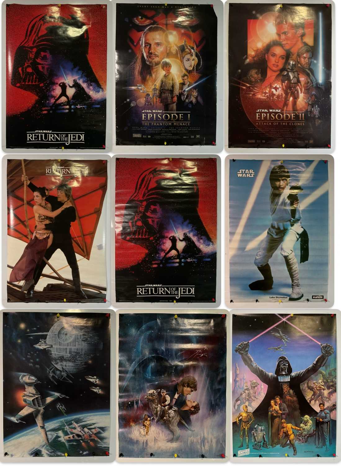 Lot 775 - A group of STAR WARS commercial posters,