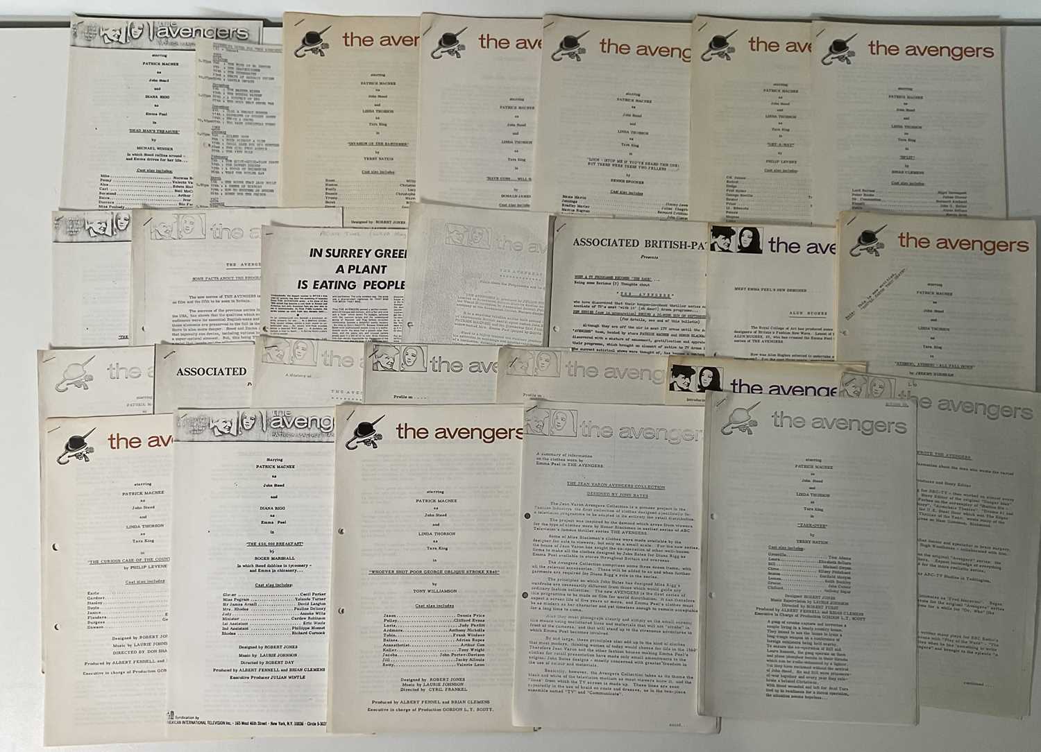 Lot 449 - THE AVENGERS (1965) A collection of ephemera