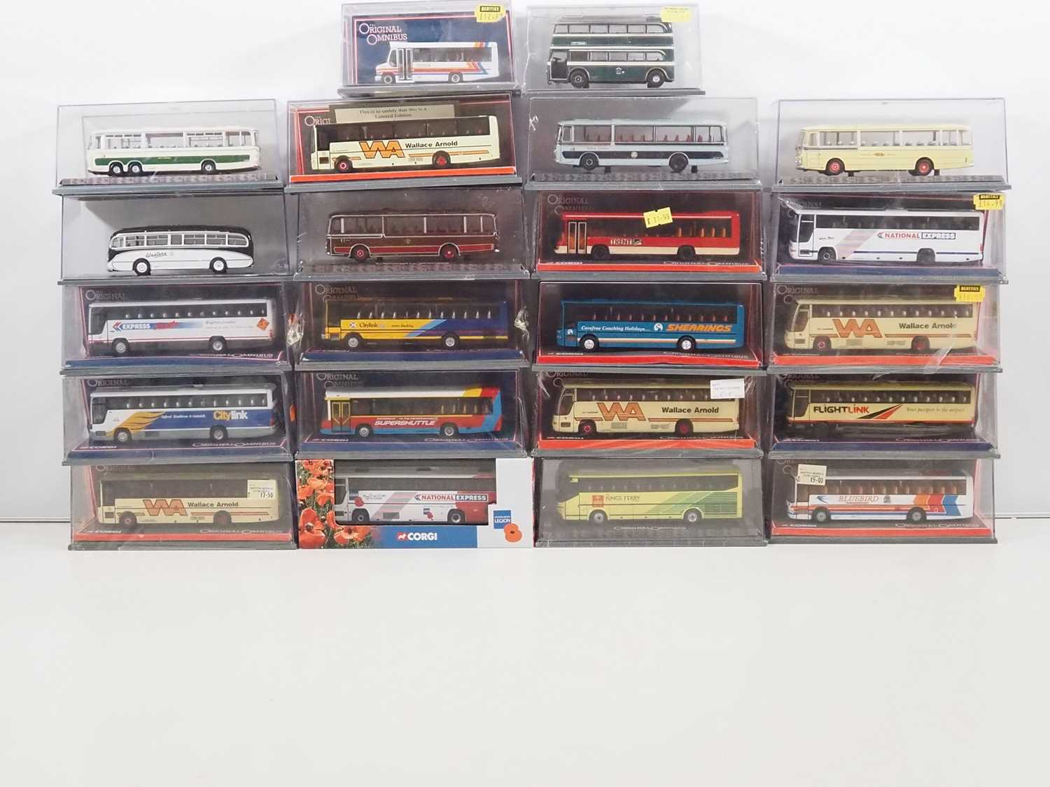 Lot 77 - CORGI OOC 1:76 scale buses and coaches in