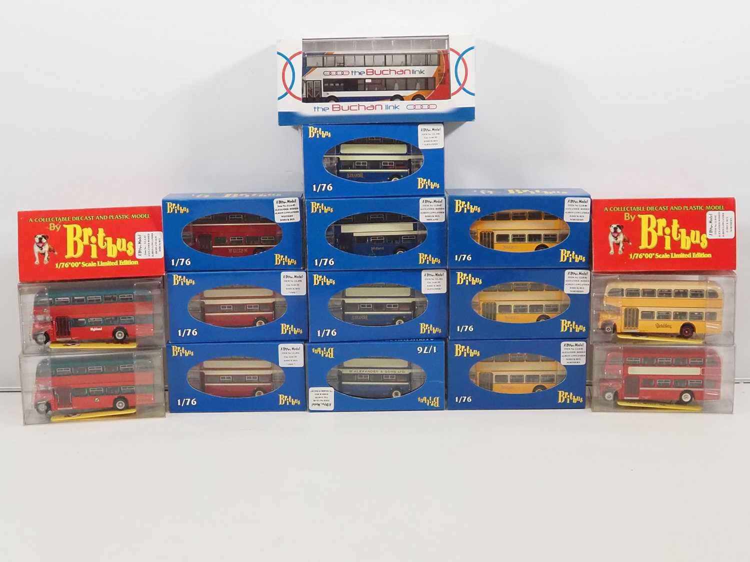 Lot 112 - BRITBUS 1:76 scale buses in various liveries,