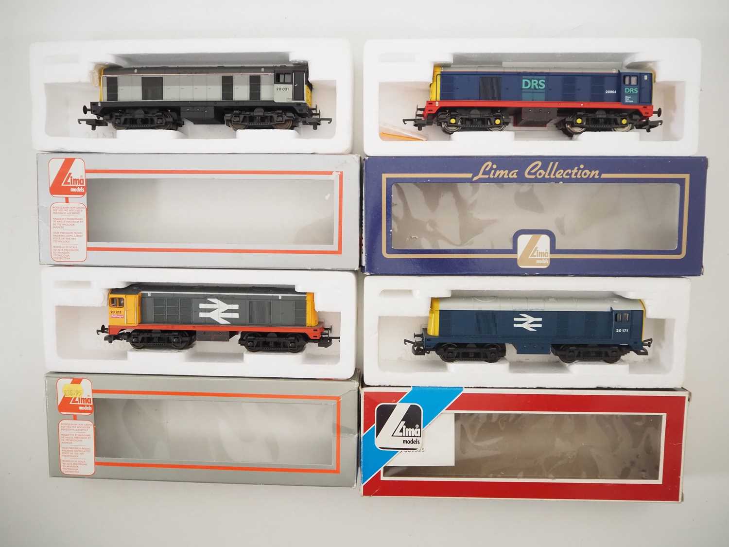 Lot 127 - A group of LIMA OO gauge class 20 diesel