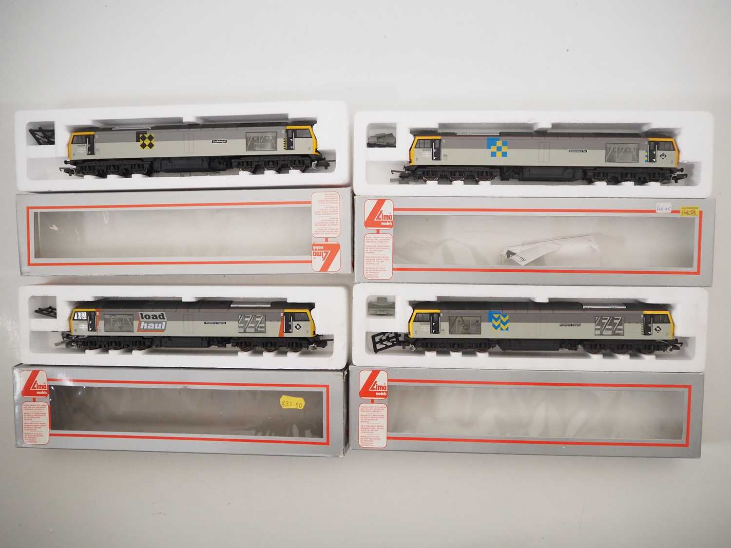Lot 132 - A group of LIMA OO gauge class 60 diesel