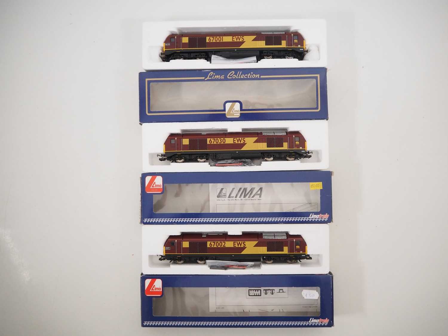 Lot 156 - A group of LIMA OO gauge class 67 diesel