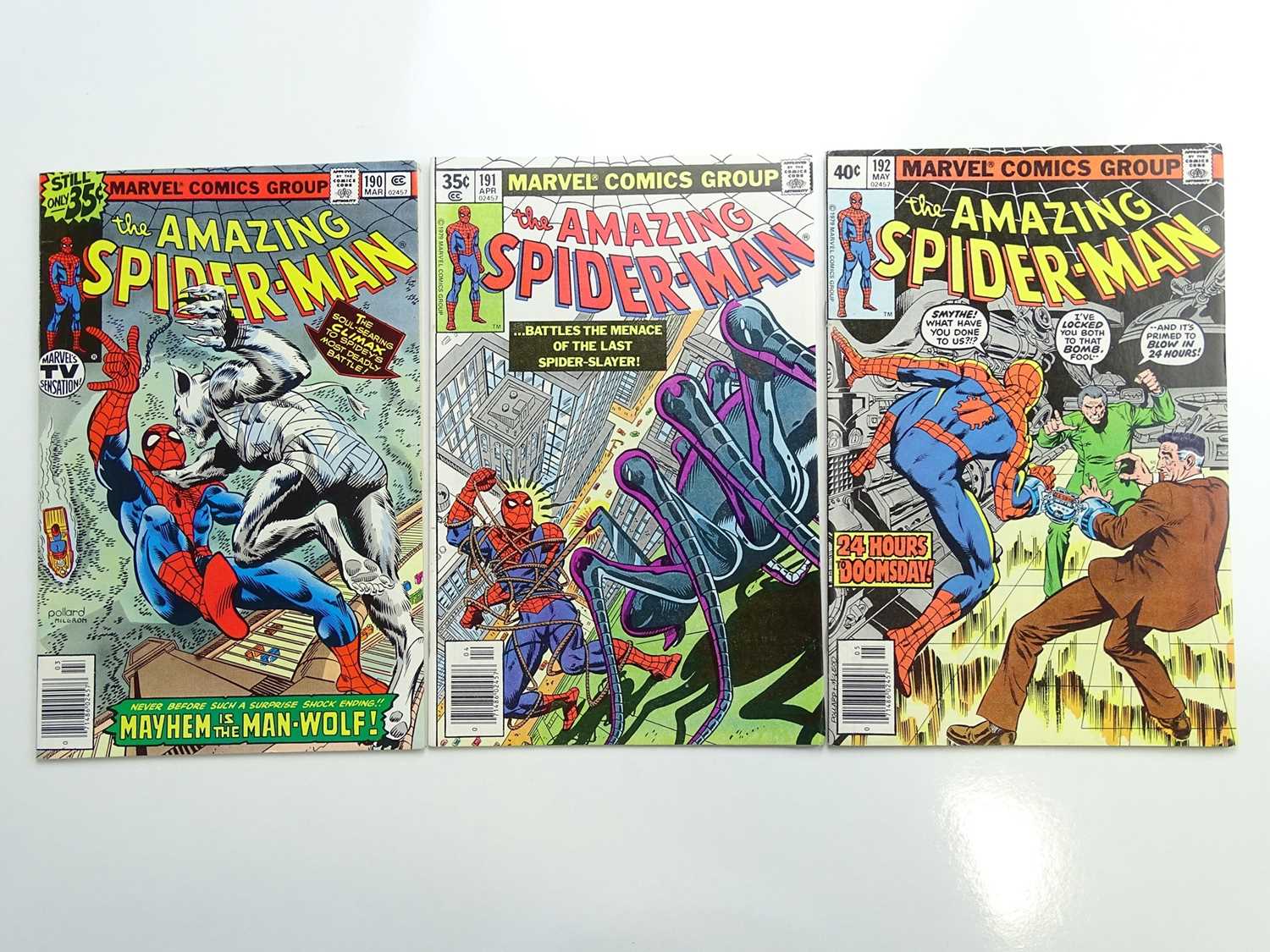 Lot 164 - AMAZING SPIDER-MAN # 190, 191, 192 (Group of