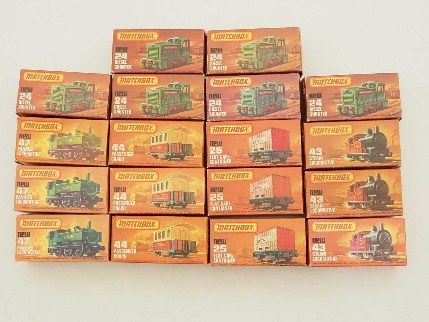 Lot 633 - MATCHBOX Superfast railway locomotives and