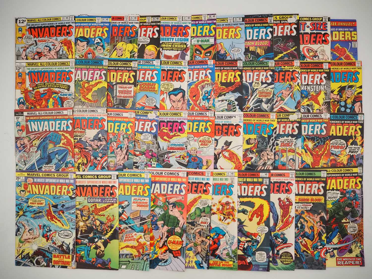 Lot 263 - THE INVADERS #1 to 41 + GIANT-SIZE INVADERS