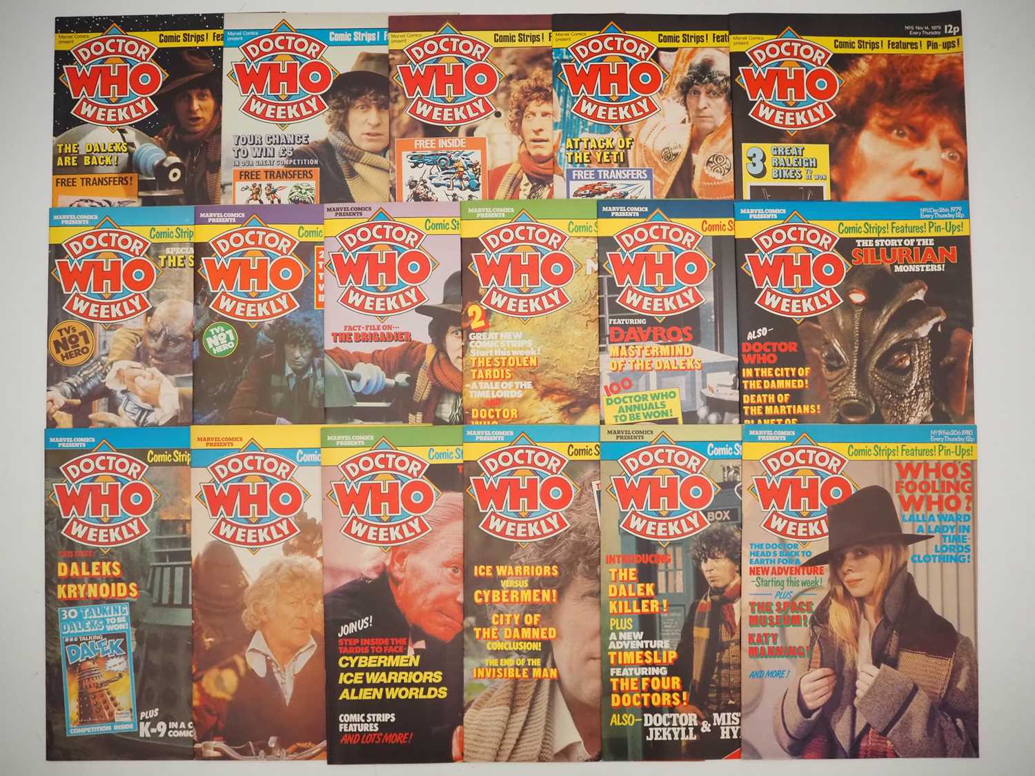 Lot 334 - DOCTOR WHO WEEKLY #1, 2, 3, 4, 5, 6, 7, 8, 9,