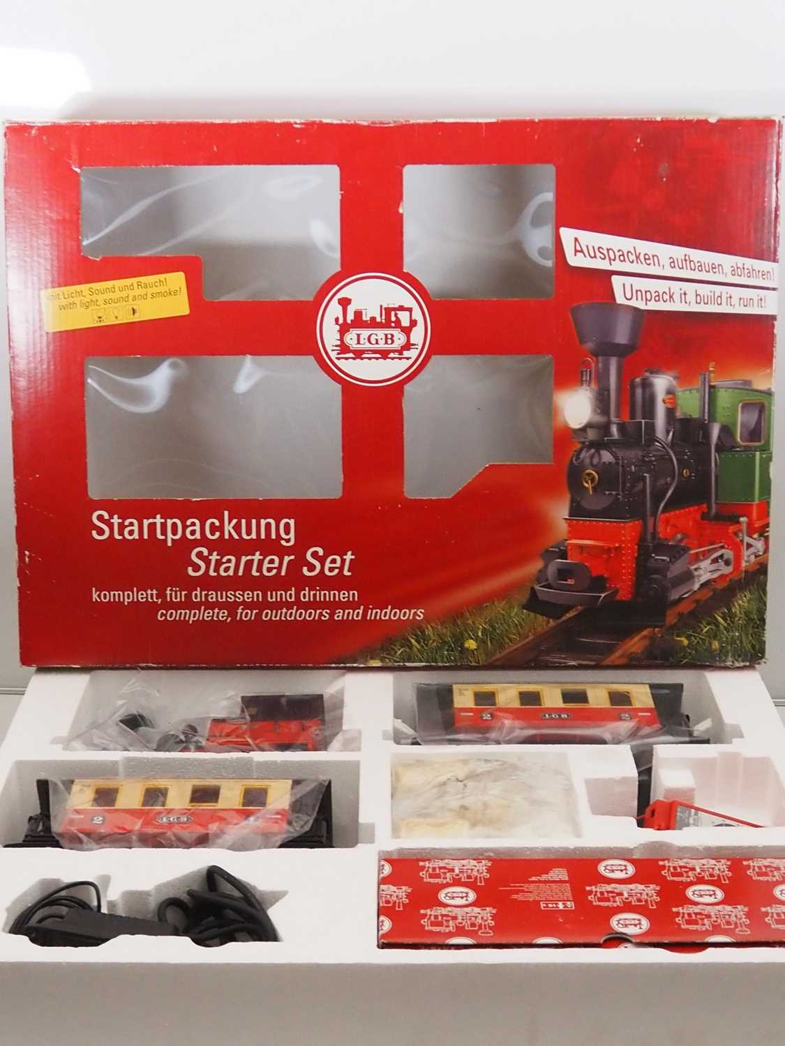 Lot 198 - An LGB G Gauge 70302 Starter Train Set with