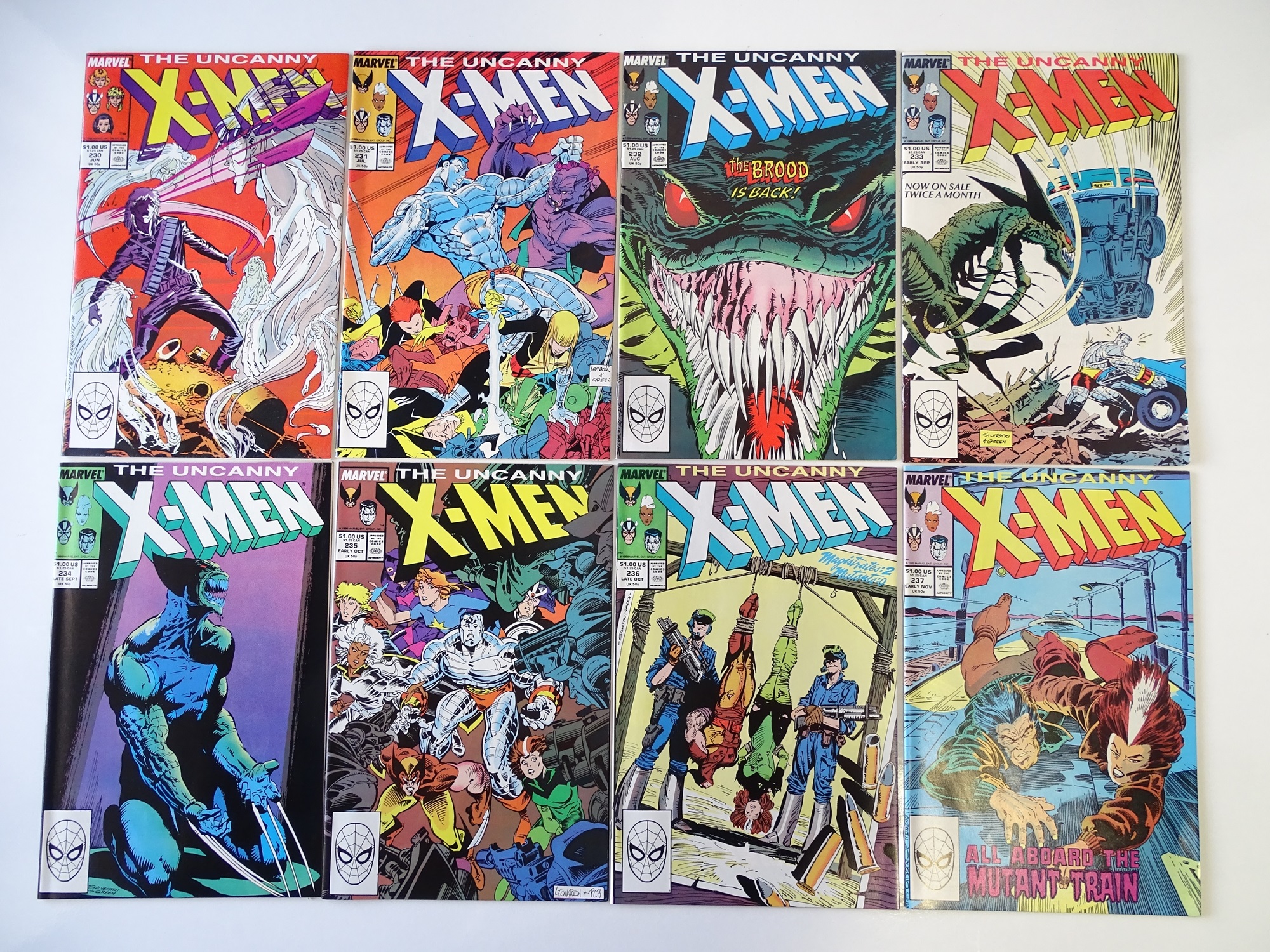 Lot 352 - UNCANNY X-MEN # 230, 231, 232, 233, 234, 235,