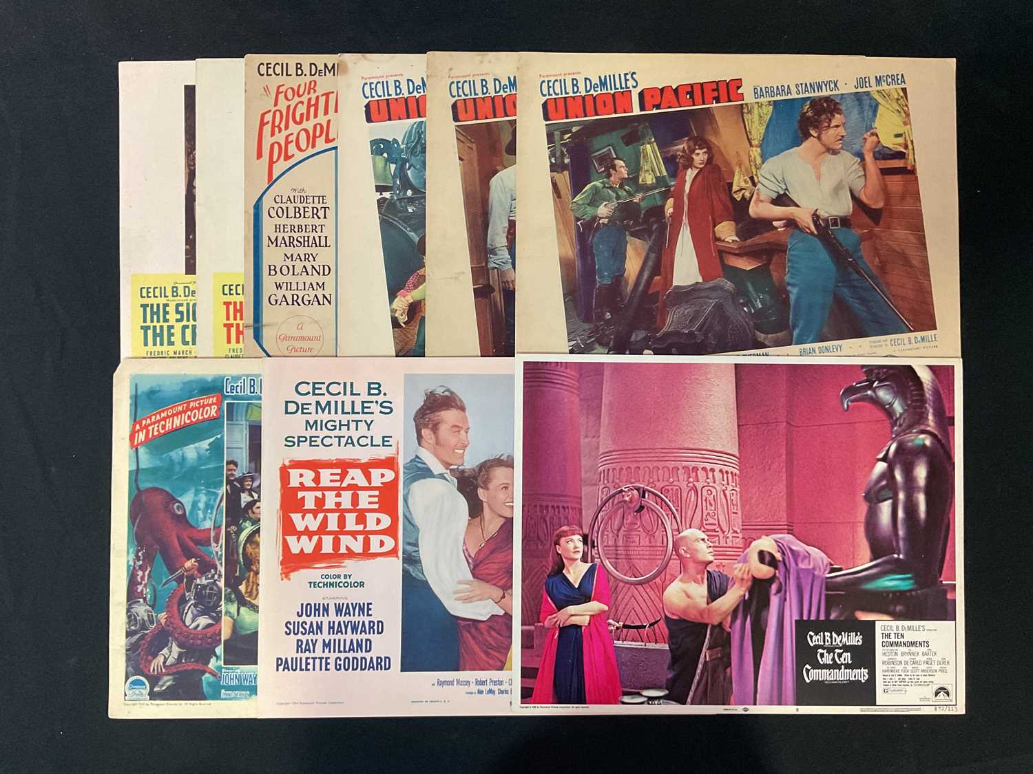 Lot 72 - A selection of lobby cards for Cecil B